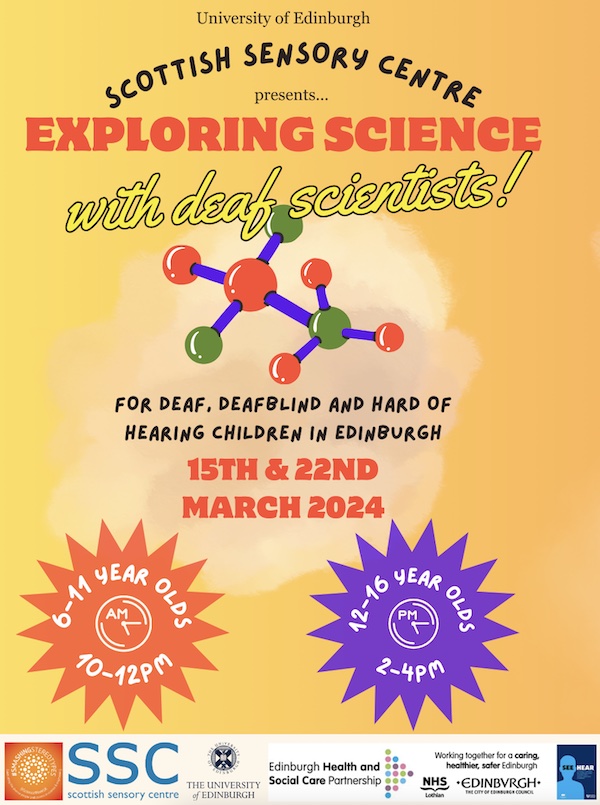 SSC Event: Exploring Science with Deaf Scientists, March 24