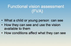 functional vision assessment